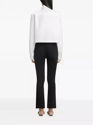 COURREGES Ribbed Button Capri Pants