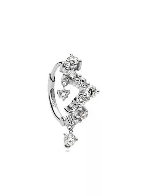 MARIA BLACK 14k Recycled White Gold Lab-grown Diamond Sky Earring