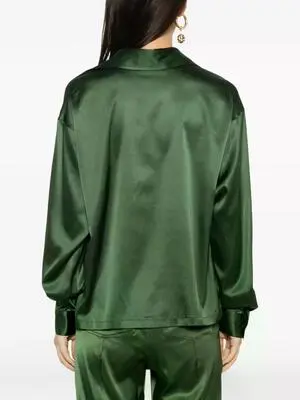 TOM FORD Logo-embroidered Satin Tunic