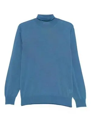 KANGRA Turtleneck Sweater - Blue