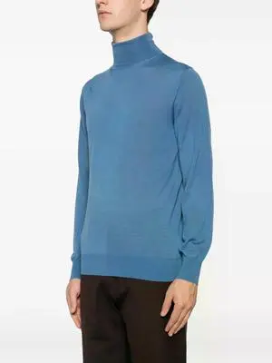 KANGRA Turtleneck Sweater - Blue