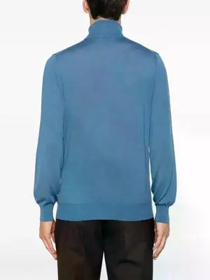 KANGRA Turtleneck Sweater - Blue