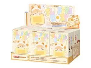 POP MART Pop Bean Fluffy & Cozy Series Card Holder Pendant Sealed Case - Multicolor