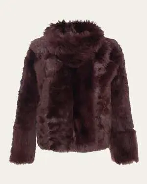 Gorski Reversible Toscana Lamb Shearling Jacket - Red