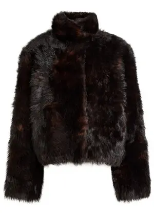 TOTEME Shearling Jacket - Dark Brown