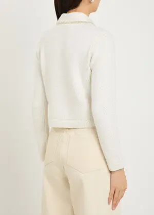 Alice + Olivia Embellished Knit Jacket