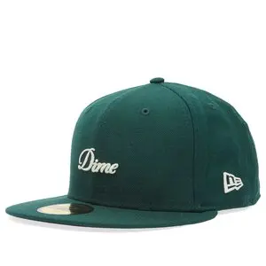 DIME Cursive New Era Cap - Evergreen