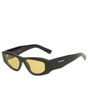 Prada B19s Sunglasses - Black/yellow