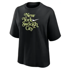 Nike Swoosh Cities New York Boxy T-shirt - Black