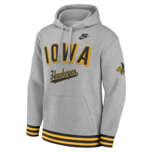 Nike Iowa Legacy Retro College Pullover Hoodie - Grey