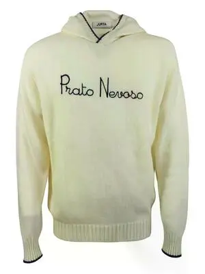 JURTA Hooded Ribbed Hem Sweater