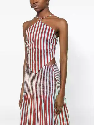 SIMONMILLER Tie-detailed Top - Red
