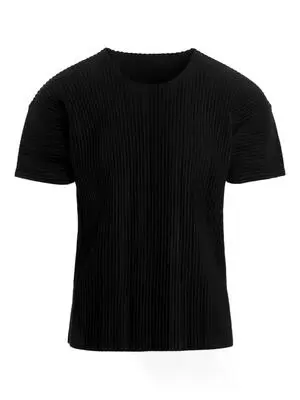 Issey Miyake Pleated T-shirt - Black