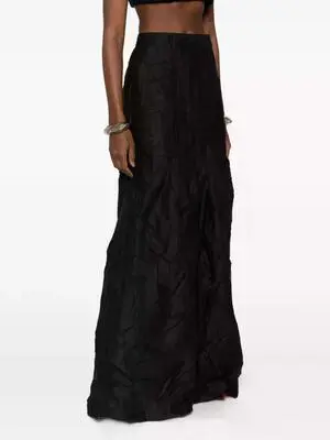 MEDEEA Wrinkled Maxi Skirt