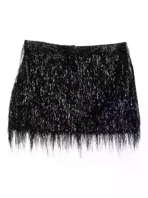 MEDEEA Loose Threads Mini Skirt - Black