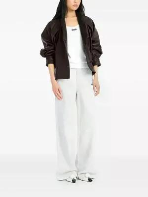ROTATE BY BIRGER CHRISTENSEN Logo Embroidered Wide Leg Track Pants