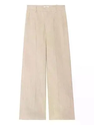 Zadig&Voltaire Pinstripe Wide Leg Trousers - Neutrals