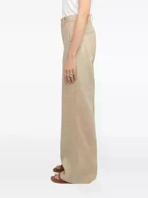 Zadig&Voltaire Pinstripe Wide Leg Trousers - Neutrals