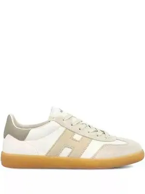 Hogan Panelled Logo Detail Sneakers - Neutrals