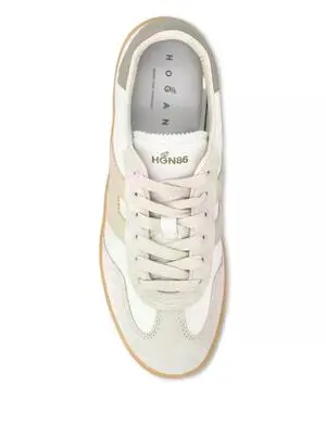 Hogan Panelled Logo Detail Sneakers - Neutrals
