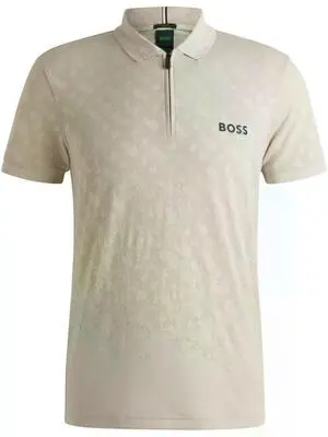 BOSS Monogram-pattern Polo Shirt