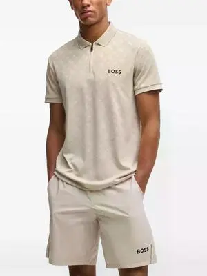 BOSS Monogram-pattern Polo Shirt