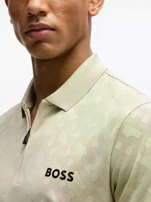 BOSS Monogram-pattern Polo Shirt