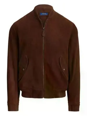 Polo Ralph Lauren Suede Bomber Jacket - Brown
