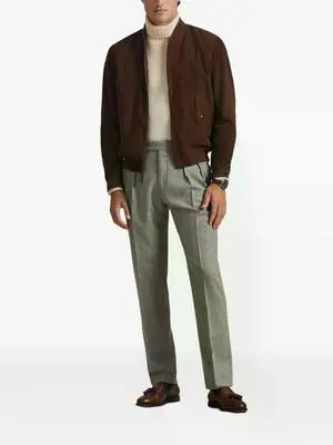 Polo Ralph Lauren Suede Bomber Jacket - Brown