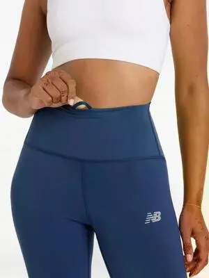 NEW BALANCE Logo-detail Leggings - Blue