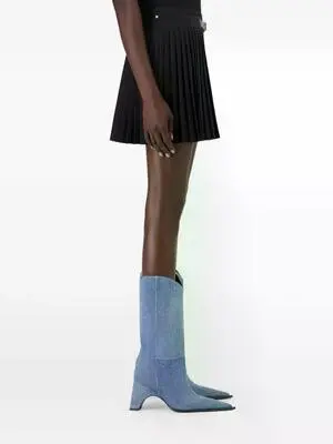 Coperni Arched Block Cowboy Boots - Blue