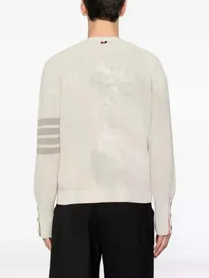 Thom Browne 4-bar Stripe Pockets Cardigan