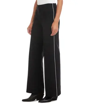 Karen Kane Contrast Piped Wide Leg Pants