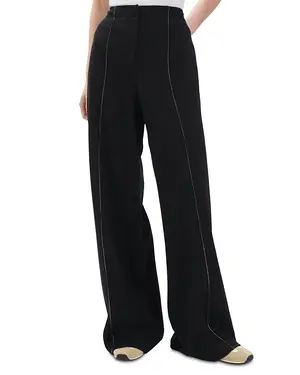 Rag & Bone Irina High-rise Pants With Contrast Stitch - Black