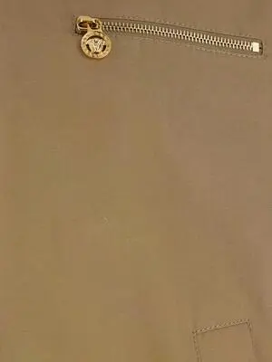 Versace Chest-pocket Cotton Jacket - Brown