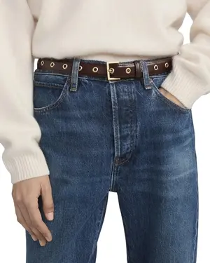 FRAME The Eyelet Leather Belt