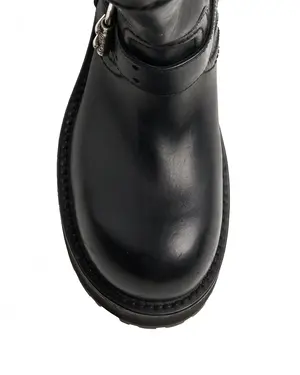 Balenciaga Venom Buckle Boots - Black/silver