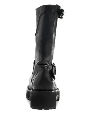 Balenciaga Venom Buckle Boots - Black/silver