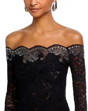 Rabanne Embellished Lace Maxi Dress