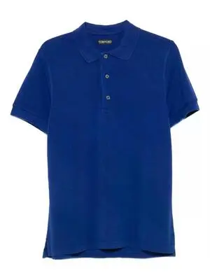 TOM FORD Short-sleeve Polo Shirt - Blue