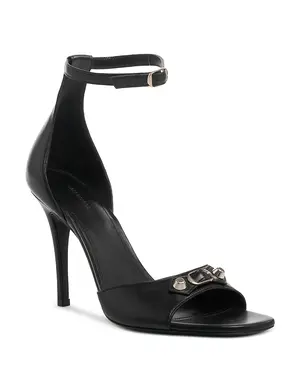 Balenciaga City Uptown Sandals - Black/silver