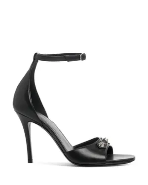 Balenciaga City Uptown Sandals - Black/silver