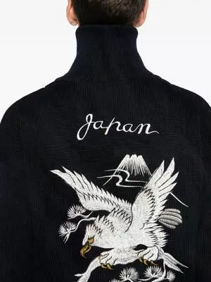 Junya Watanabe Zip-neck High Neck Sweater