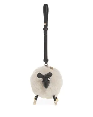 Kate Spade New York Faux Fur Sheep Bag Charm - Meringue