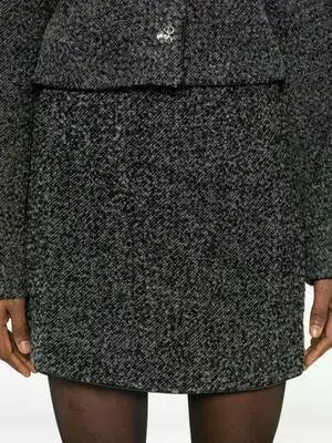 ROTATE BY BIRGER CHRISTENSEN Bouclé Mini Skirt