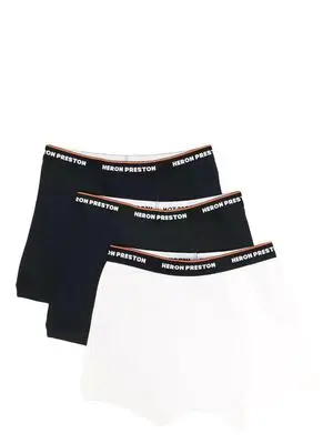 Heron Preston Three-pack Logo-waistband Boxers - Black