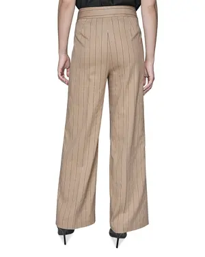 Karl Lagerfeld Paris Stripe Straight Leg Pants