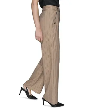 Karl Lagerfeld Paris Stripe Straight Leg Pants