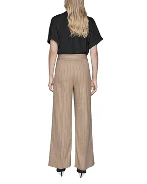 Karl Lagerfeld Paris Stripe Straight Leg Pants
