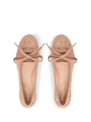 GIANVITO ROSSI Vault Ballerinas - Pink Nappa And Suede